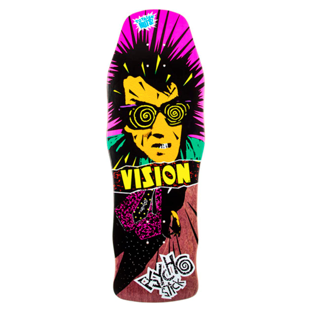 VISION PSYCHO STICK ORIGINAL PURPLE STAIN DECK - 10.0" – RatCitySk8Shop