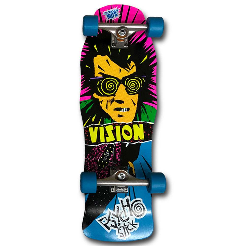 VISION PSYCHO STICK BLUE DIP CUSTOM COMPLETE – RatCitySk8Shop